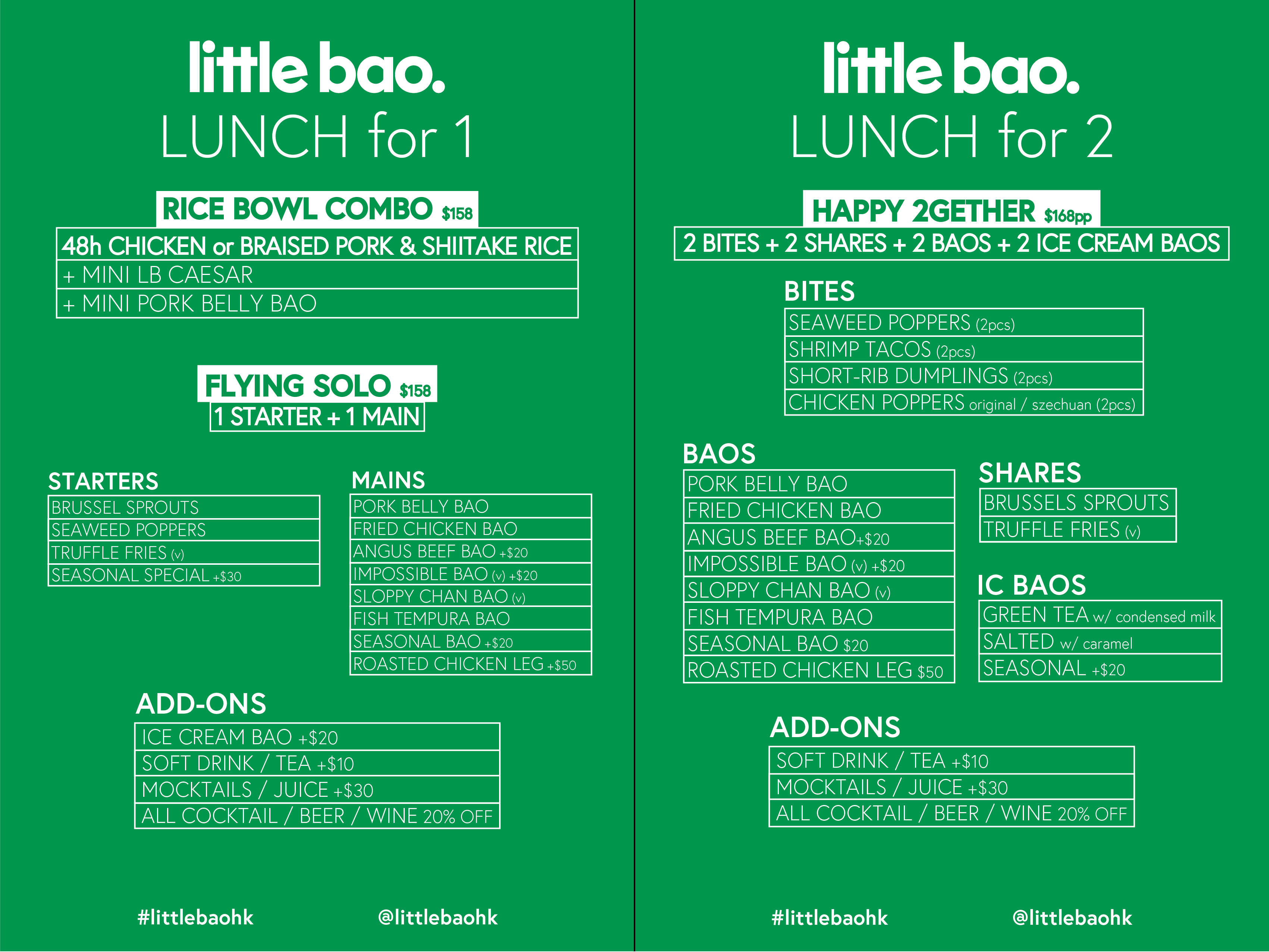 MENU - Little Bao